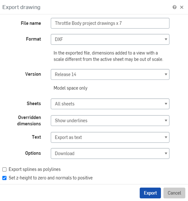 Tech Tip: How to Export Multiple Drawings in Onshape