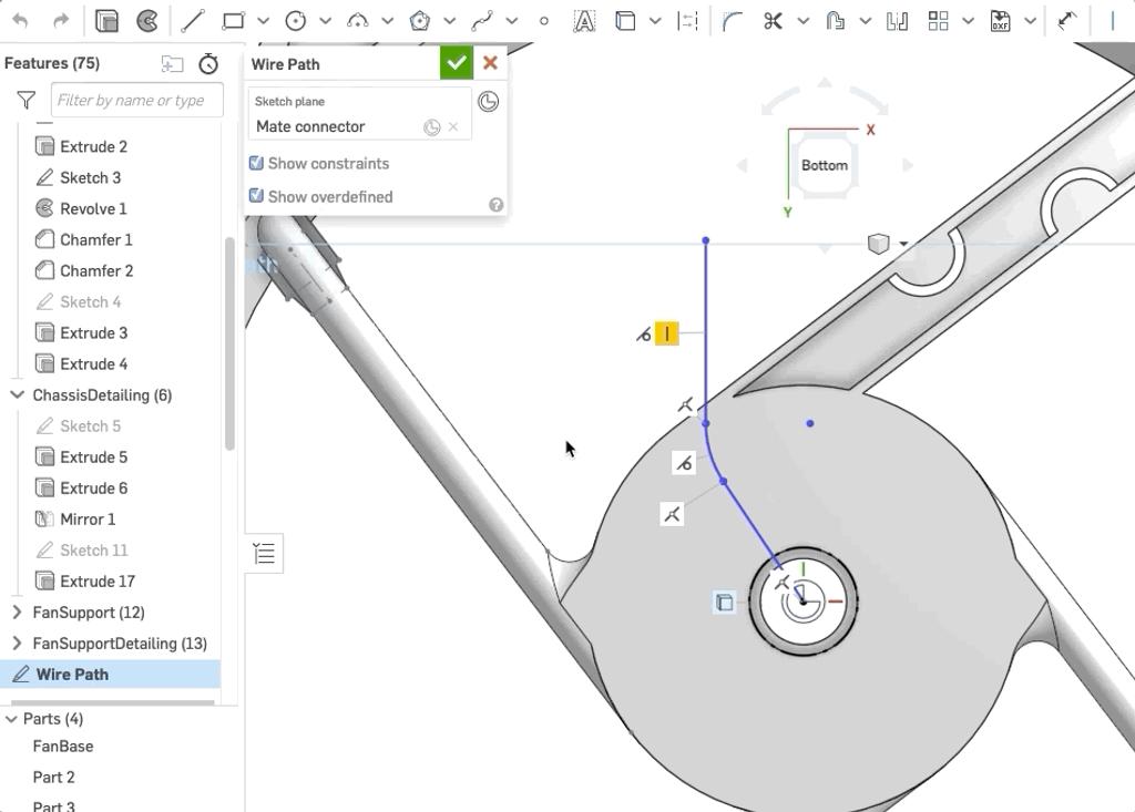 Tech Tip: Sketching with Onshape Mate Connectors