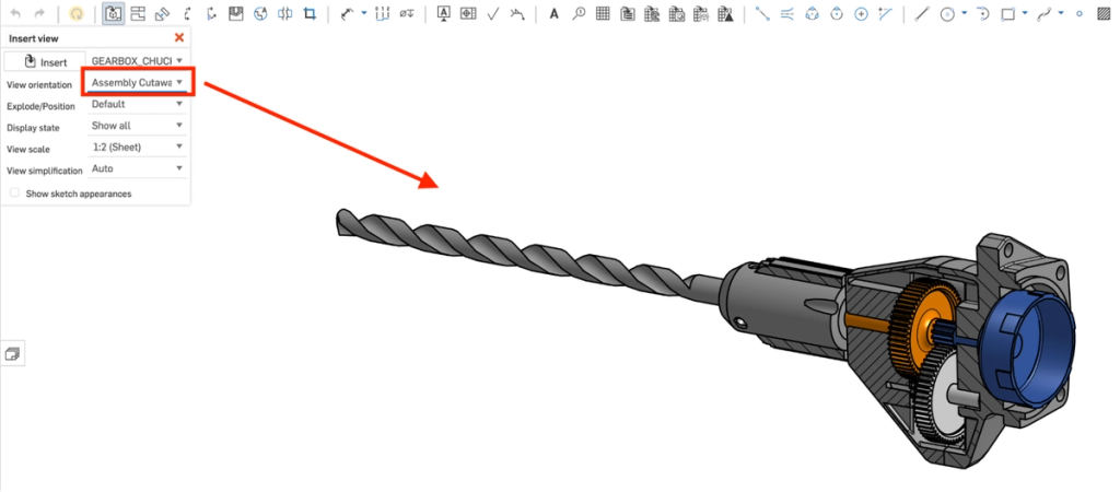 How to Create Assembly Cutaway Views in Onshape Drawings