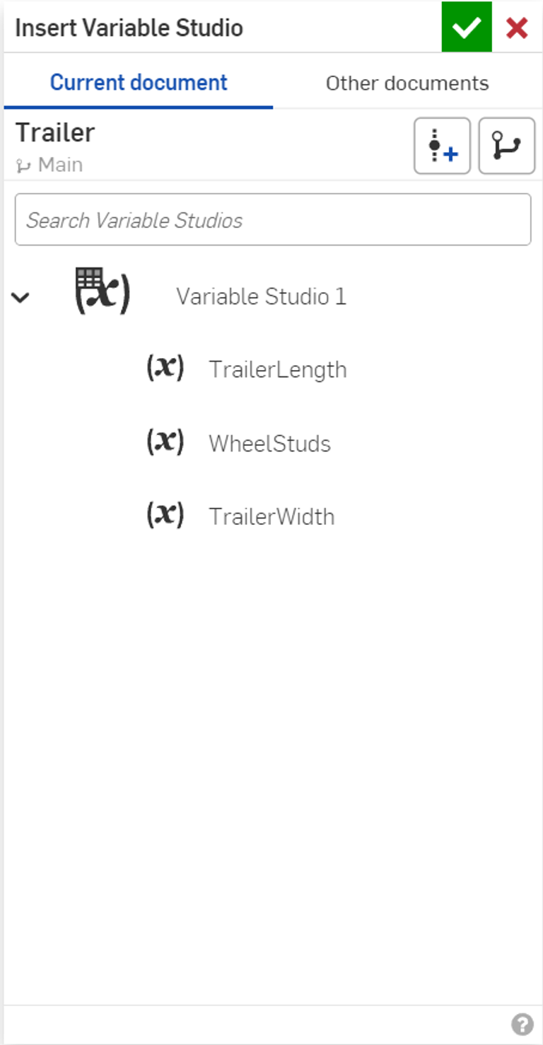 Variable Studio Automatic Insert Guidelines - Onshape