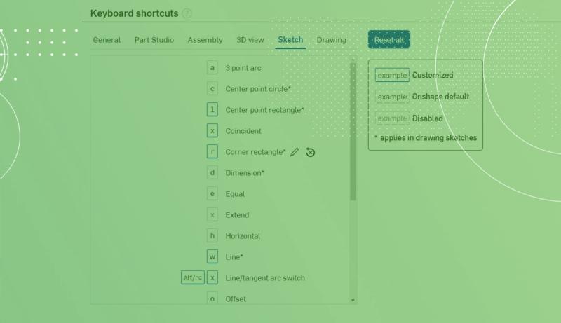 Customizing Keyboard Shortcuts in Onshape