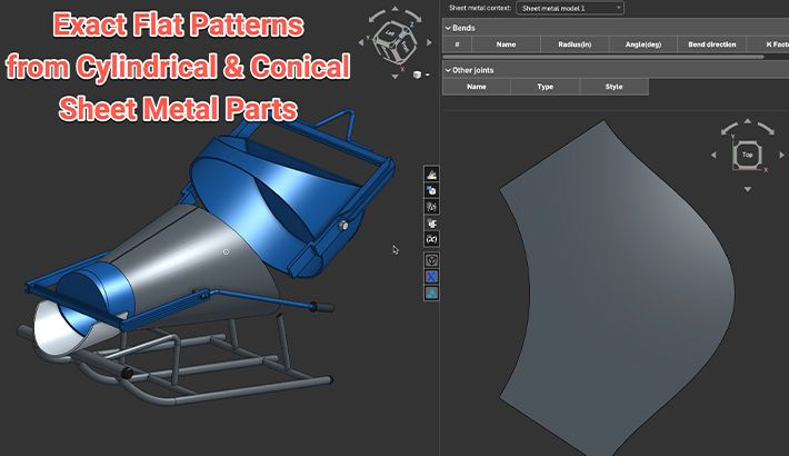 Create Cylindrical & Conical Sheet Metal Parts in Onshape