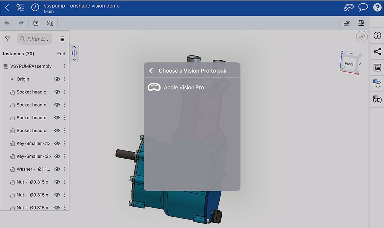Get Started with Onshape Vision for Apple Vision Pro