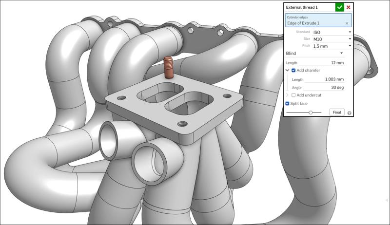 What’s New: Cosmetic Threads, Routing Curve, Constrained Surface - 1.195