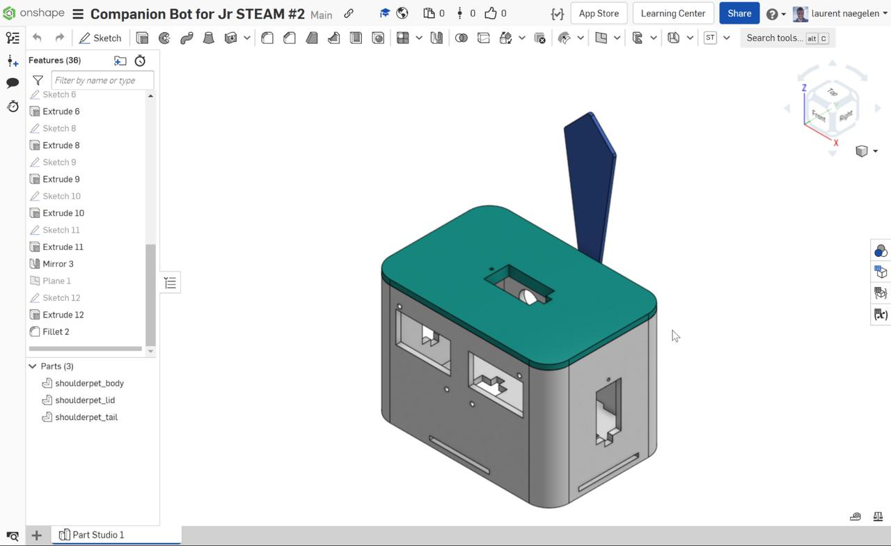 How to Design an Interactive Pet Robot Using Onshape