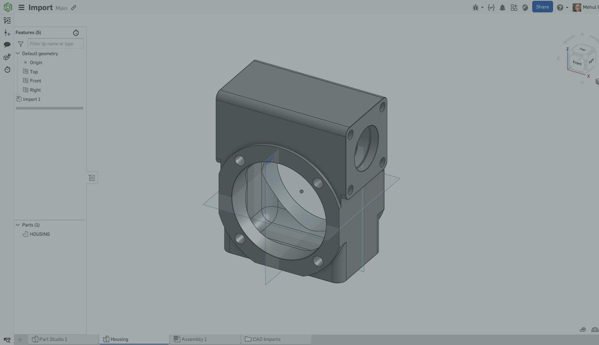 Configuring Imported Geometry - Onshape