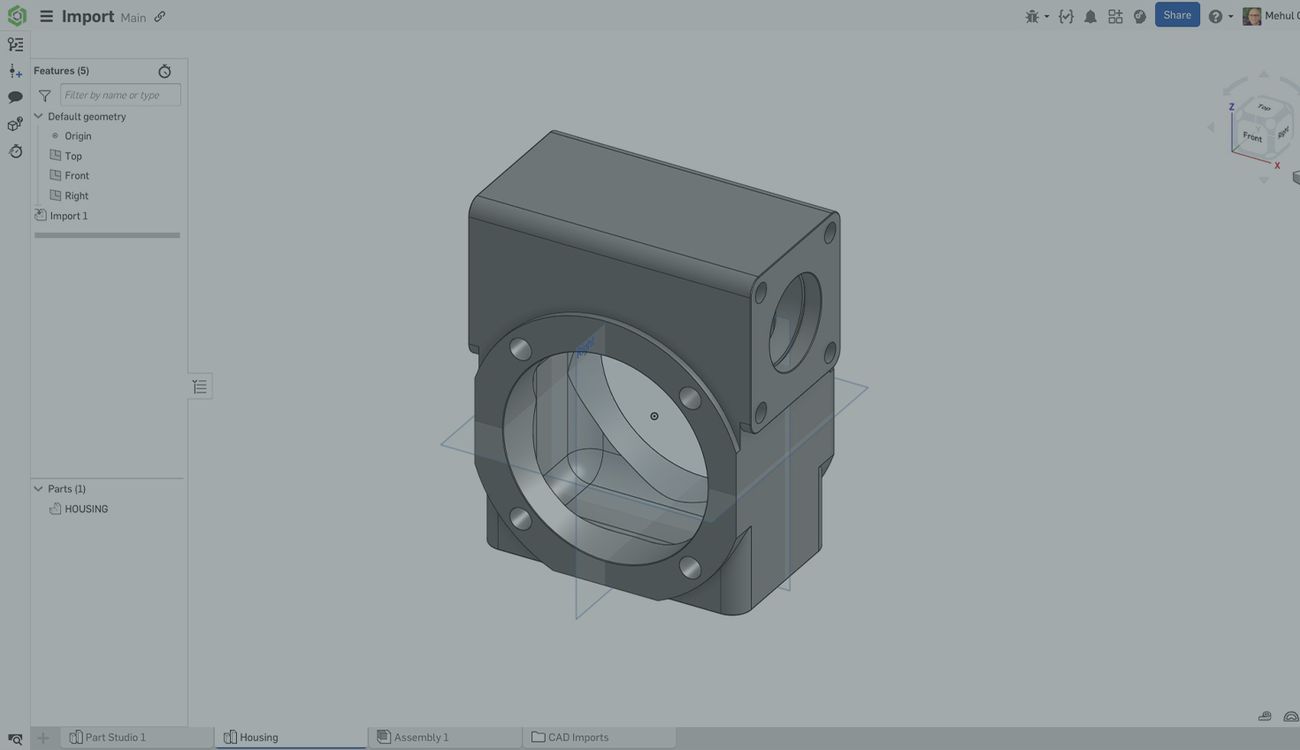 Configuring Imported Geometry - Onshape