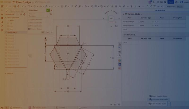 Variable Studios for Automating Parametric Modeling