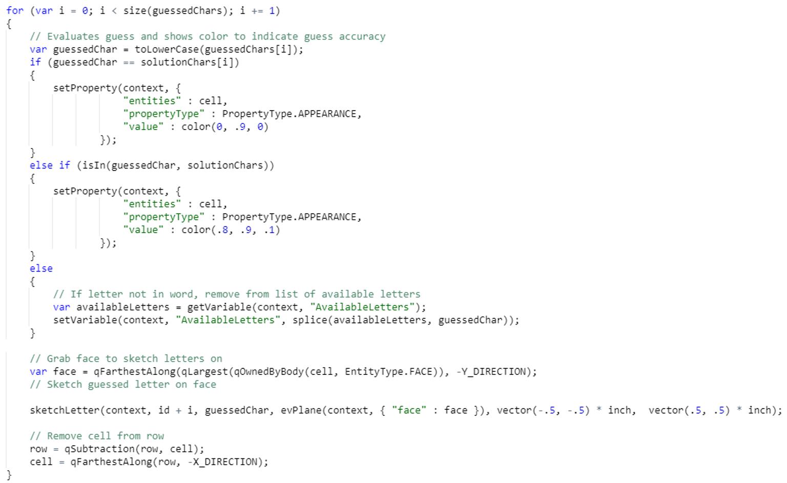 Creating a Wordle-Inspired Game Using Onshape’s FeatureScript