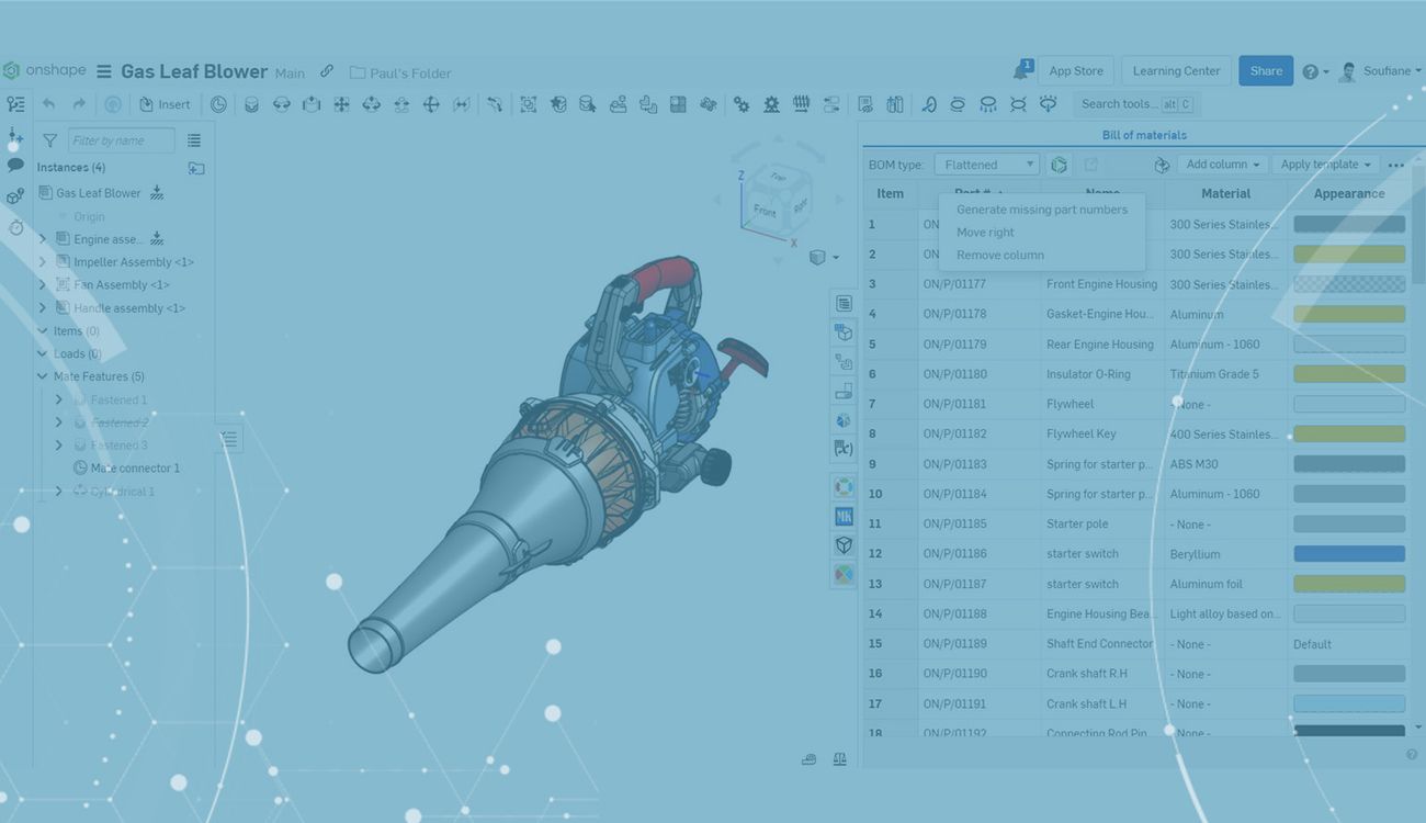 Tech Tip: Viewing, Sorting, Editing, Manipulating BOMs in Onshape