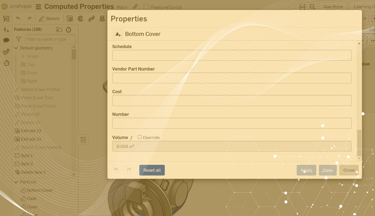Tech Tip: Using Computed Part Properties in Onshape