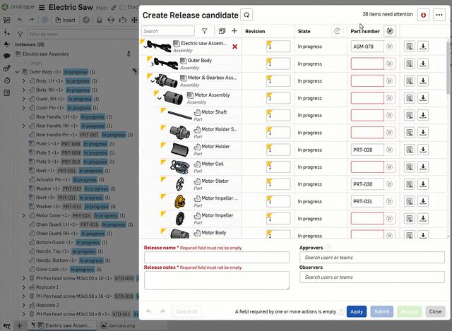 Assign Part Numbers for Referenced Parts in Assemblies
