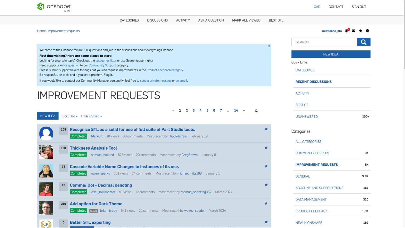 Submitting Effective Improvement Requests