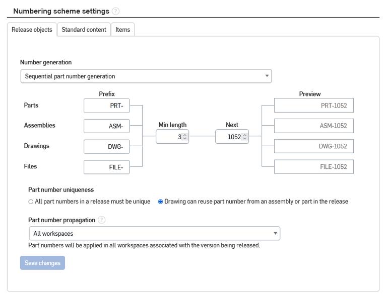 How to Use Automatic Numbering Schemes - Onshape