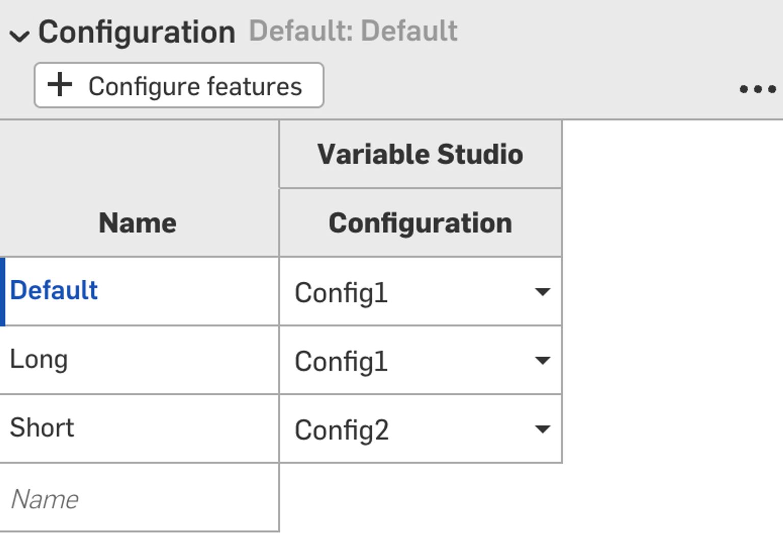 Onshape Variables