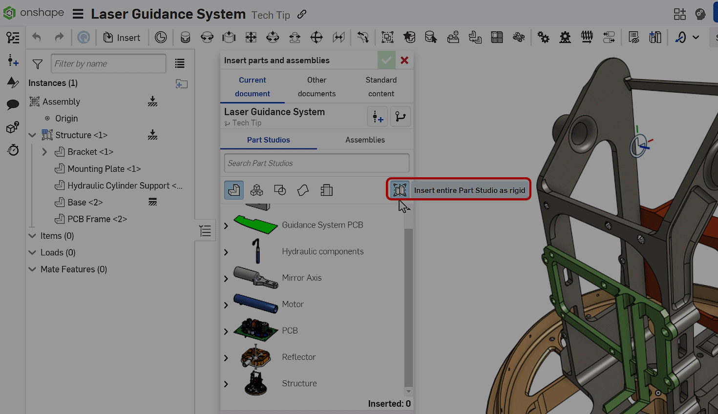 Maintain Part Studio Integrity in Assemblies - Onshape