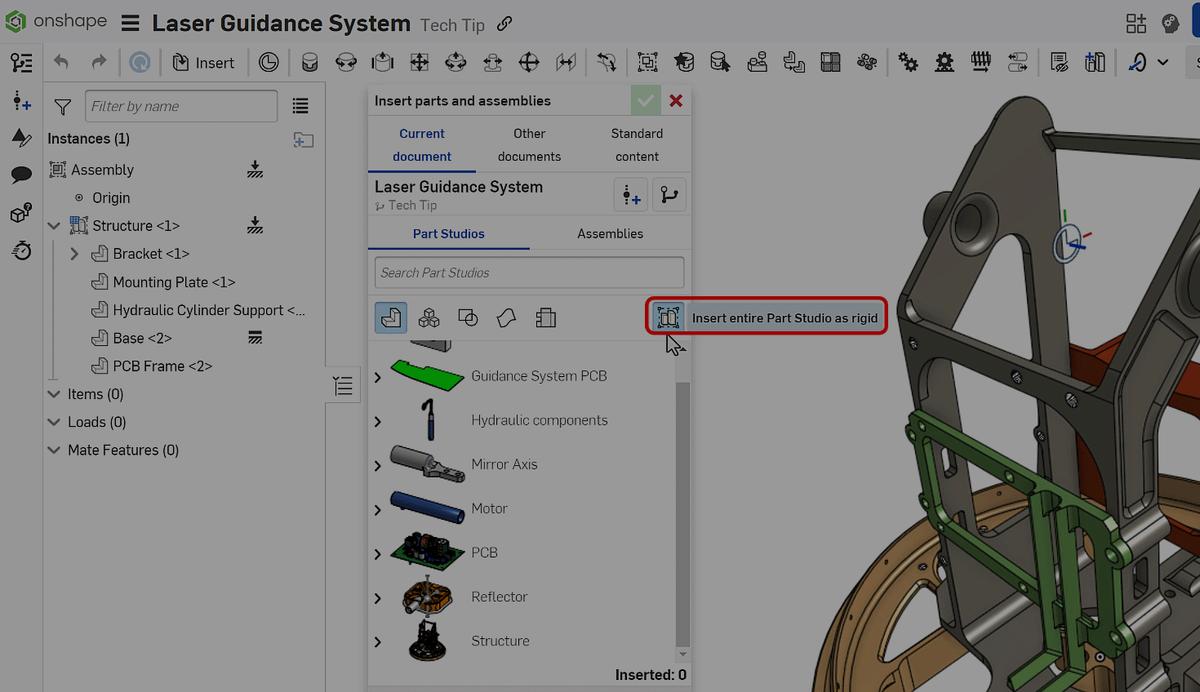 Maintain Part Studio Integrity in Assemblies - Onshape