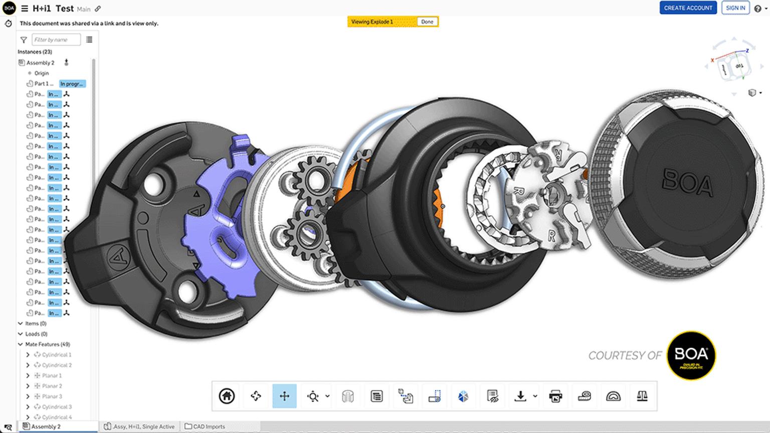 Parts Design in 3D CAD Software