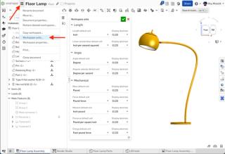 Changing Default Units - Onshape