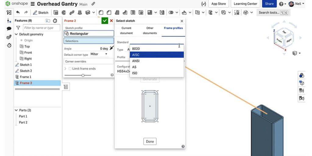 Frame Design in CAD: Fast & Efficient Structural Frames