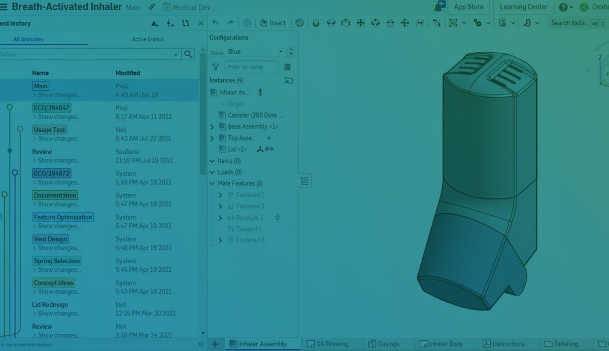 Tech Tip: How to Filter Multiple Branches in an Onshape Document