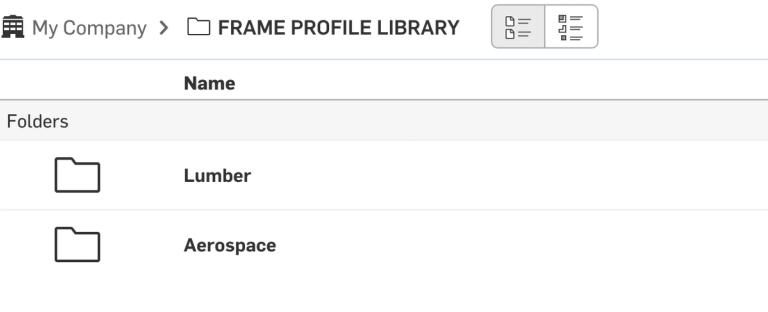 Custom Frame Profile Libraries - Onshape