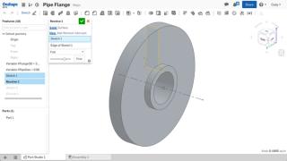 How to Model a Pipe Flange with Revolve Sketch