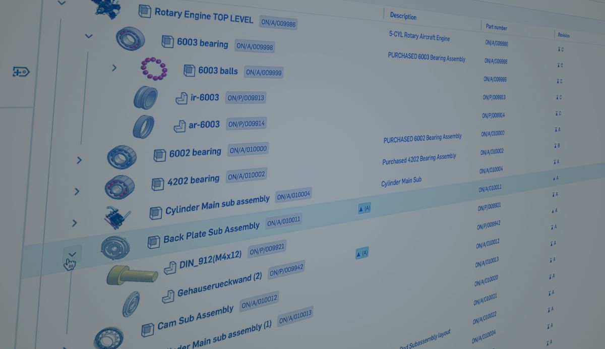 Product Structure View - Onshape