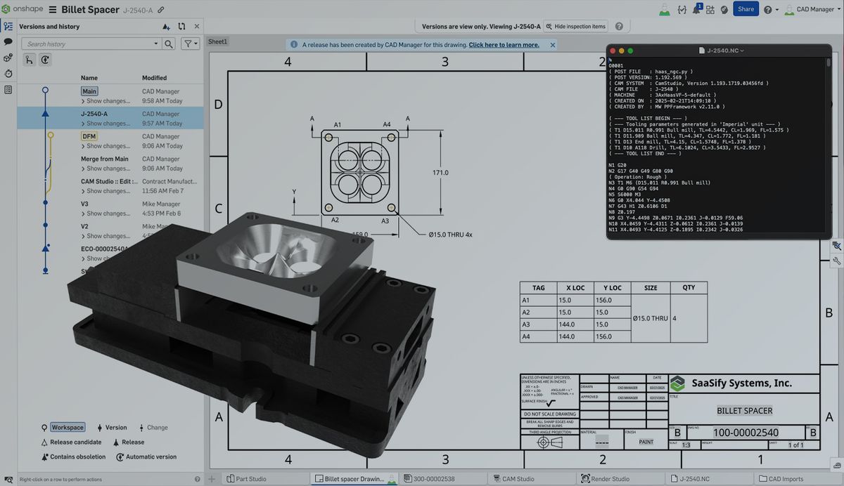 Drilling & Tapping Holes in Onshape CAM Studio
