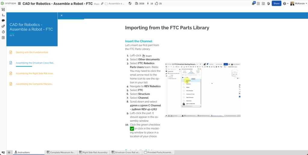 Robot Design Tools for FIRST Robotics Teams