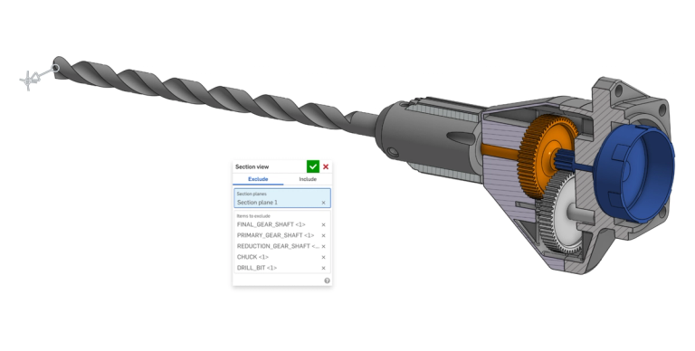 How to Create Assembly Cutaway Views in Onshape Drawings