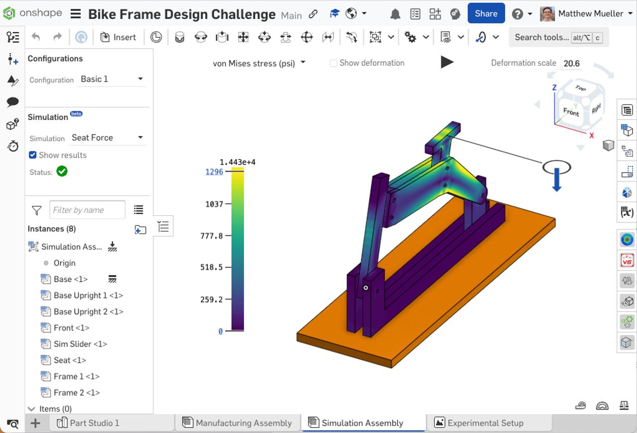 Bicycle Frame Design Challenge - Onshape