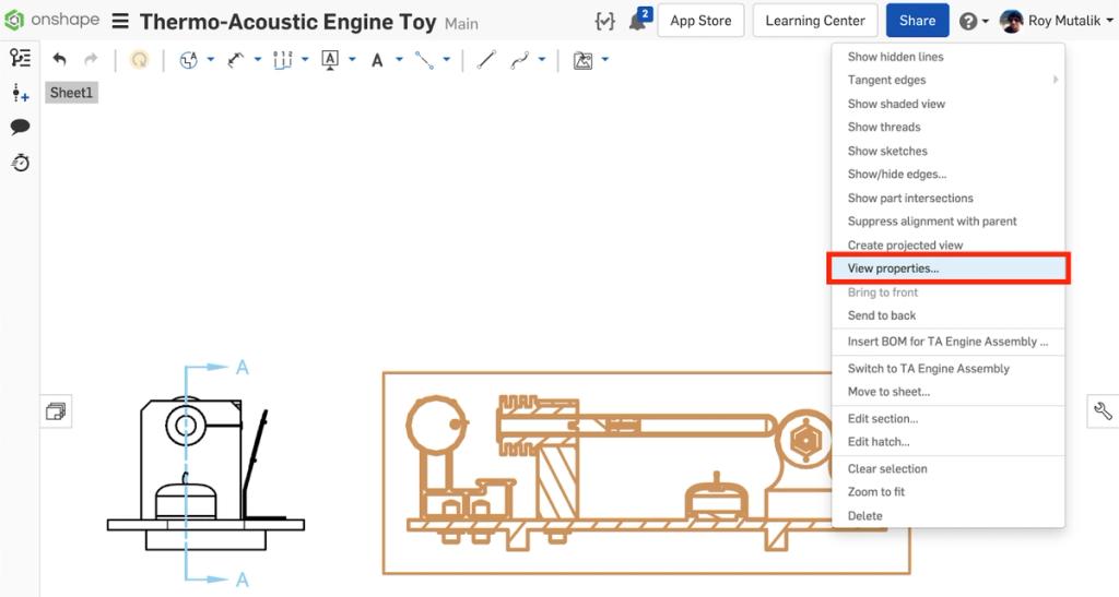 Tech Tip: How to Add View Labels in Onshape Drawings