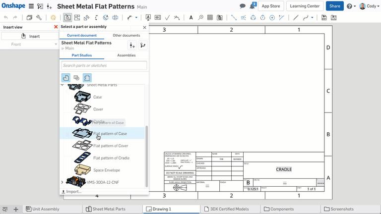 Tech Tip: Inserting Flat Patterns into Drawings