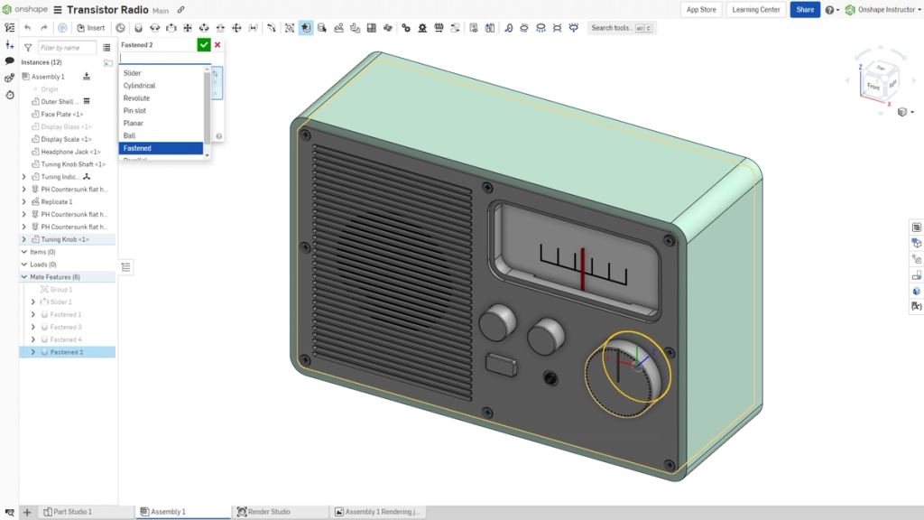 Tech Tip: Add and Mate Parts in Assemblies Using Onshape’s Snap Mode