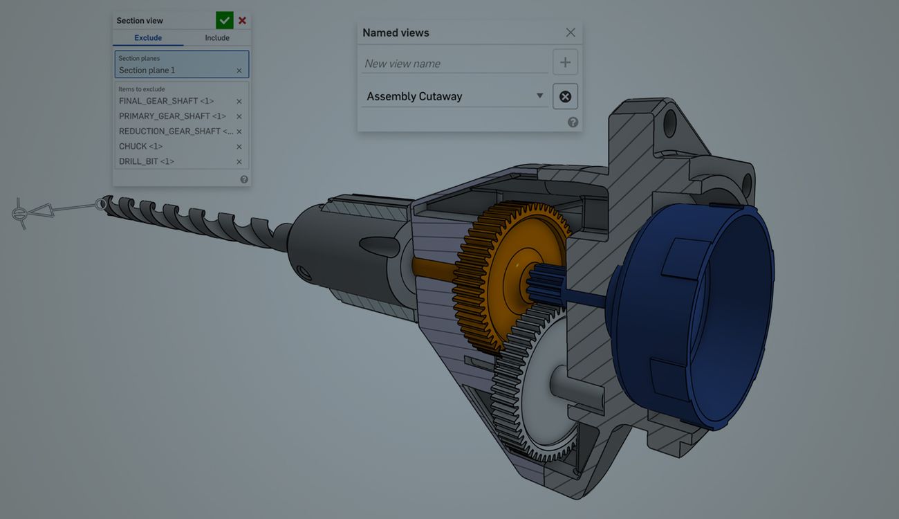 How to Create Assembly Cutaway Views in Onshape Drawings