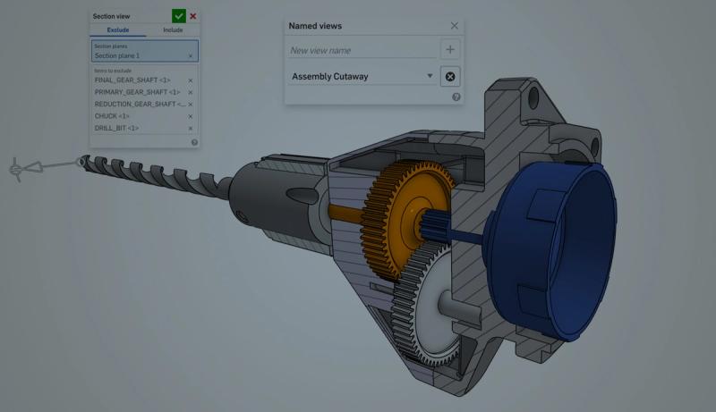 How to Create Assembly Cutaway Views in Onshape Drawings