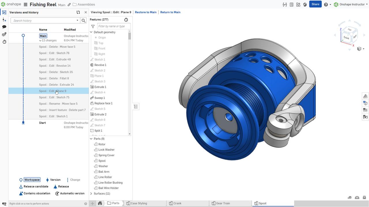 Selectively Remove Unwanted Actions in Your Onshape Document History