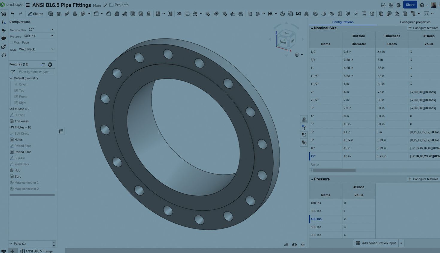 Arrays with Configurations - Onshape