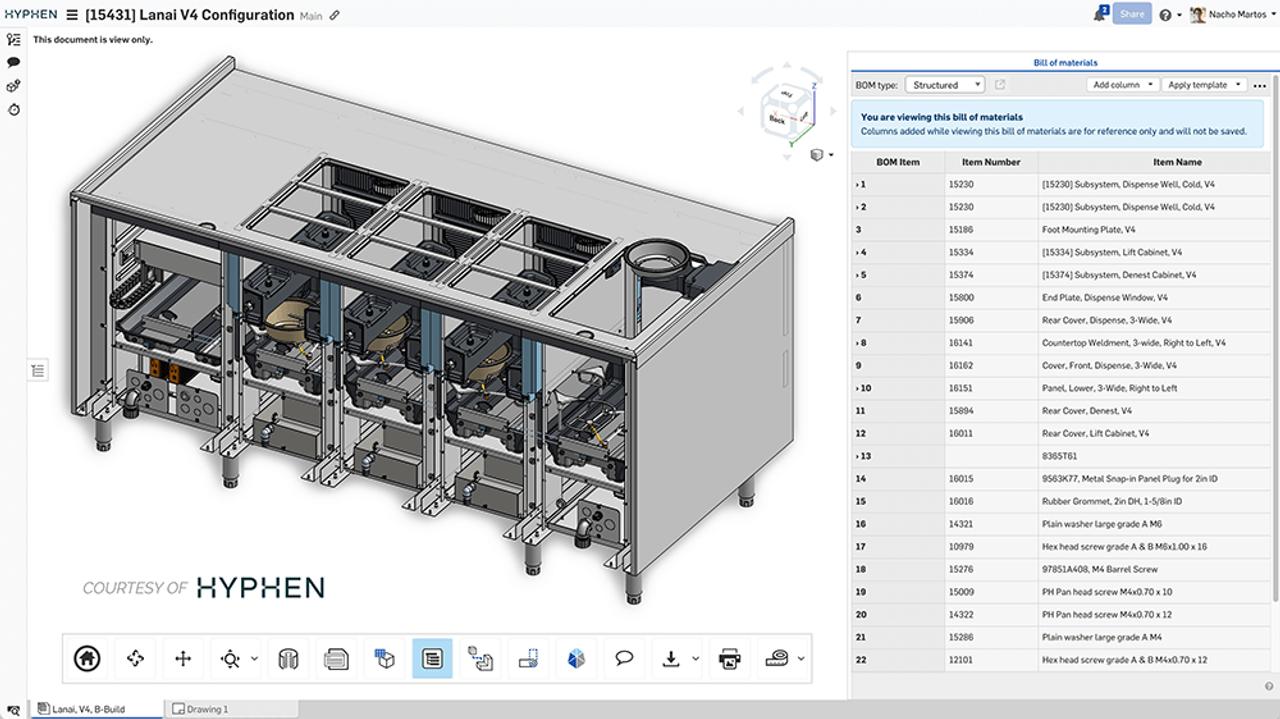 Bill of Materials (BOM) in CAD