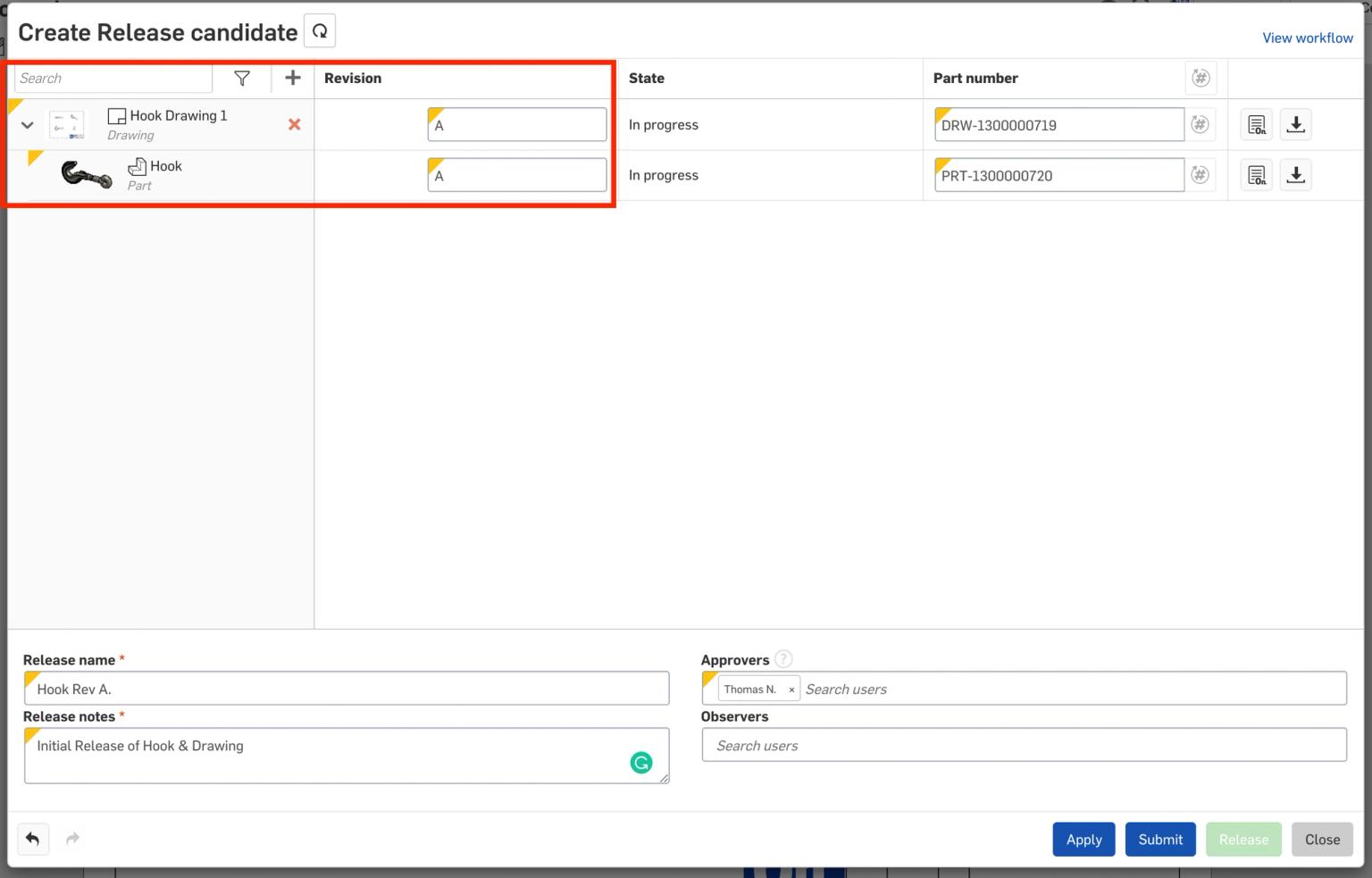 Tech Tip: Part Revision in Release Management