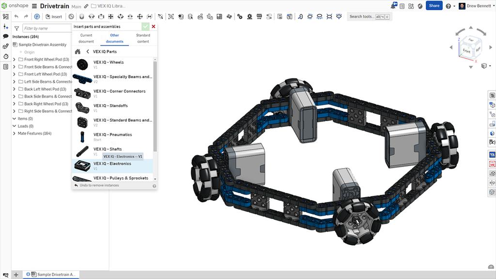 VEX IQ and VEX V5 Parts Libraries - Onshape Education