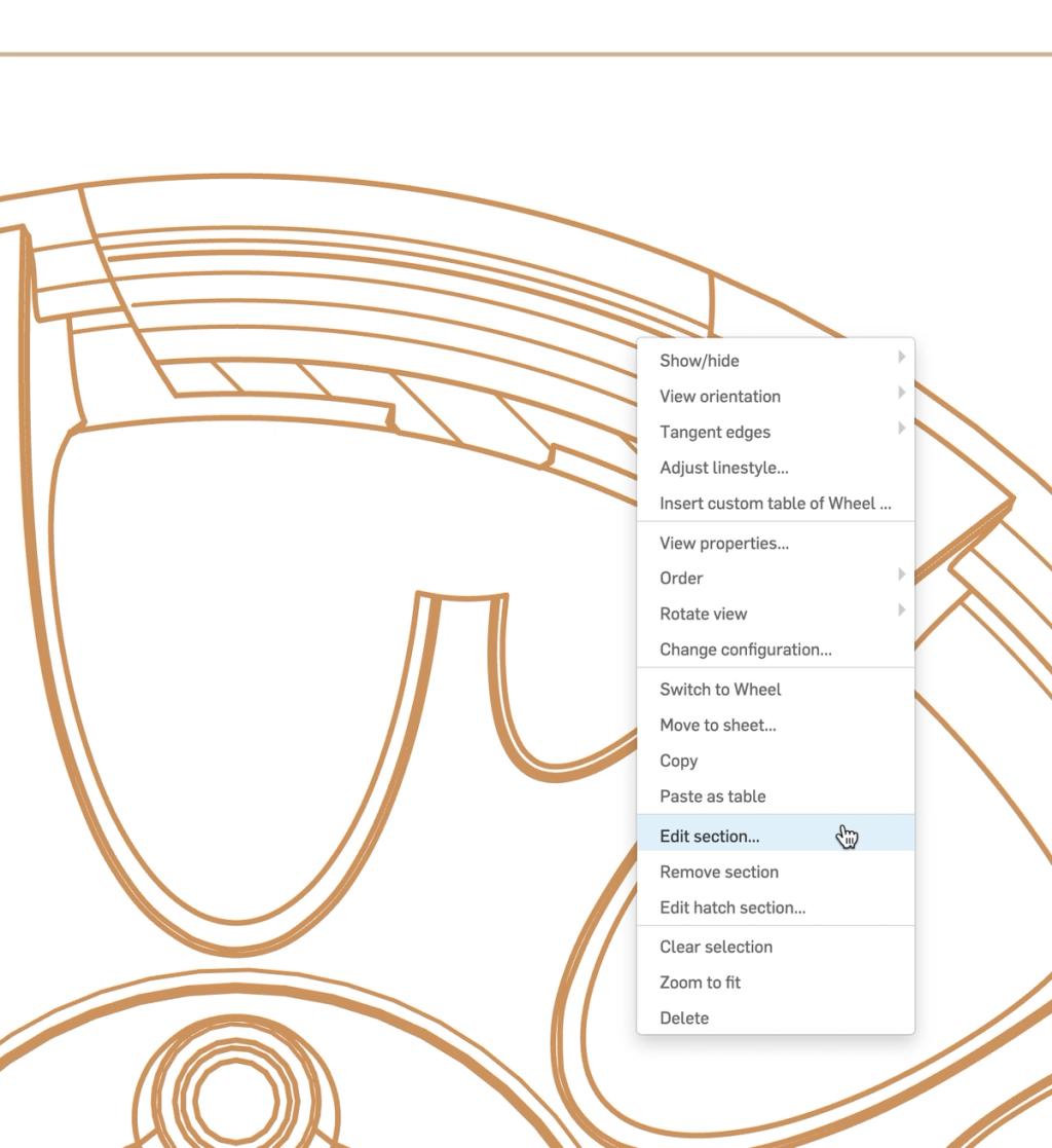 Section Views for Onshape Drawings