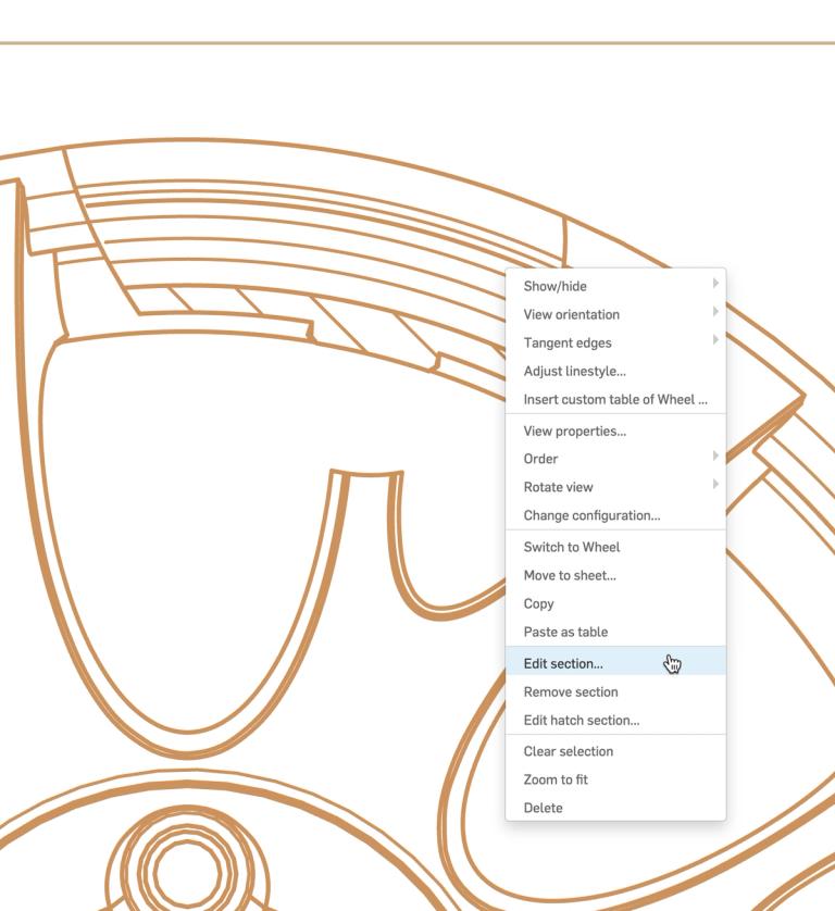 Section Views for Onshape Drawings
