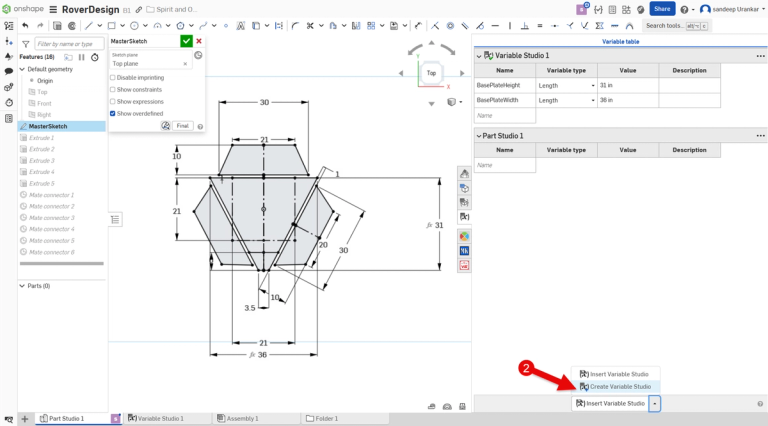Variable Studios for Automating Parametric Modeling
