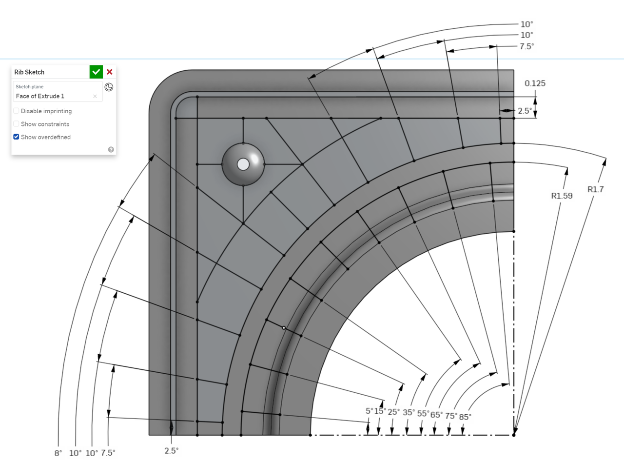 Creating Drafts with the Rib Feature