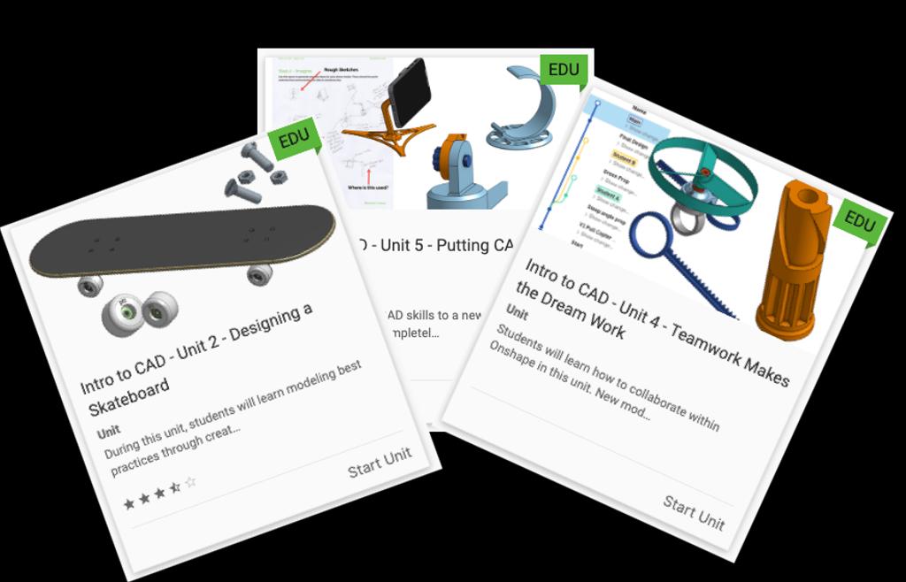 Resources for Teachers in the Onshape Learning Center