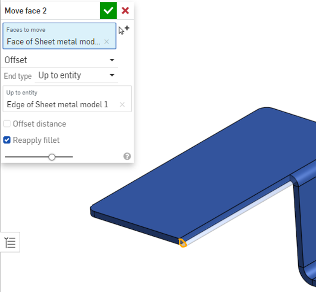 Modifying Sheet Metal Corners - Onshape