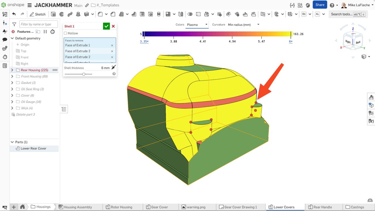Troubleshooting Shell Failures in CAD