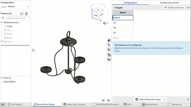 Tech Tip: How to Configure Derived Features in Onshape
